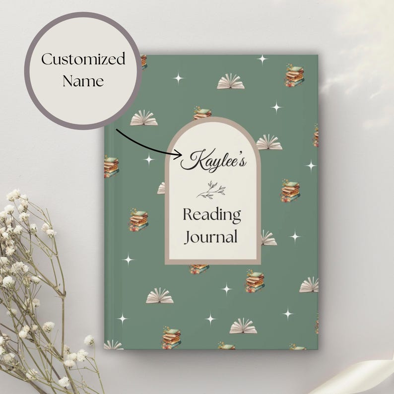 Personalized Reading Journal, Reading Tracker, Reading Log Custom ...