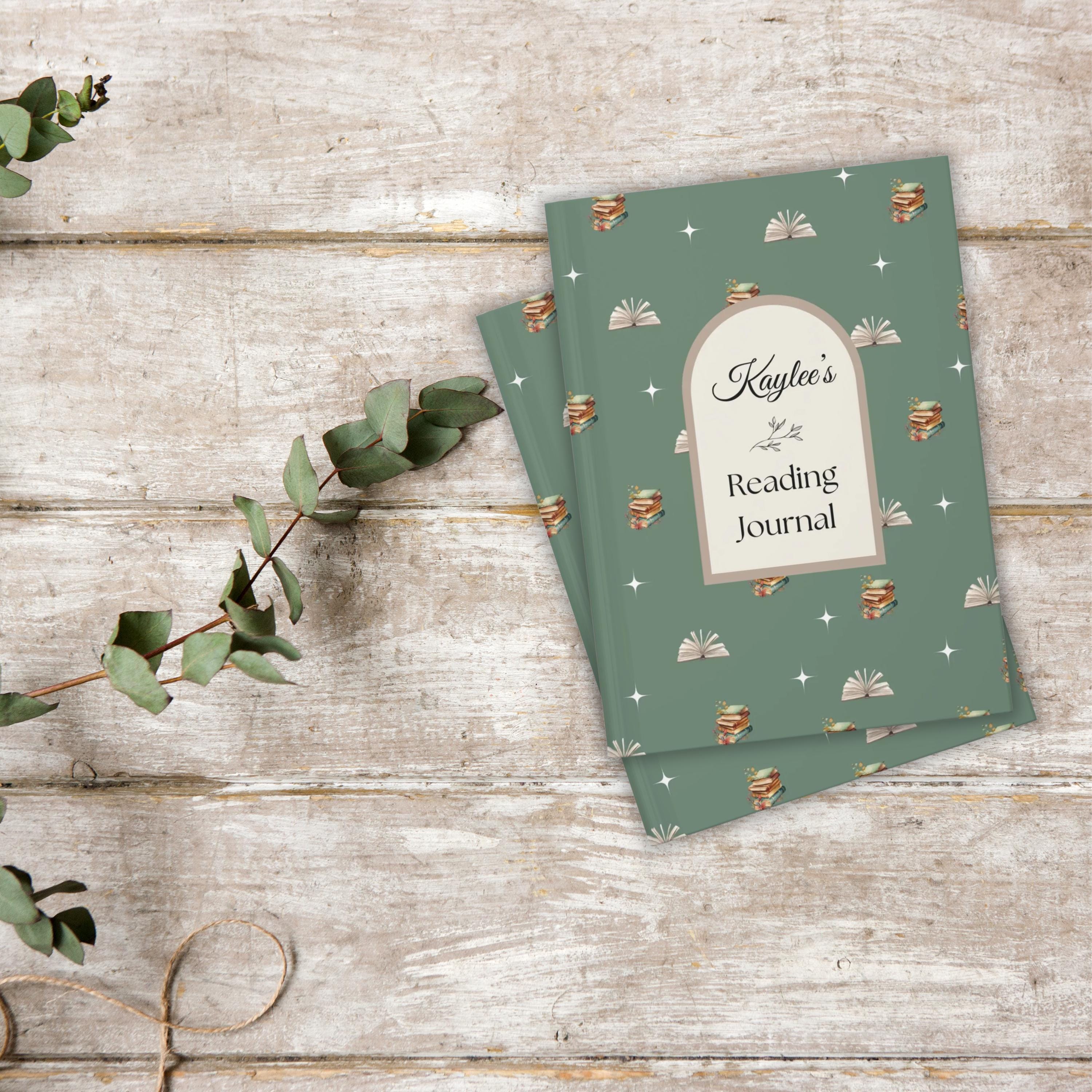 Personalized Reading Journal, Reading Tracker, Reading Log Custom ...