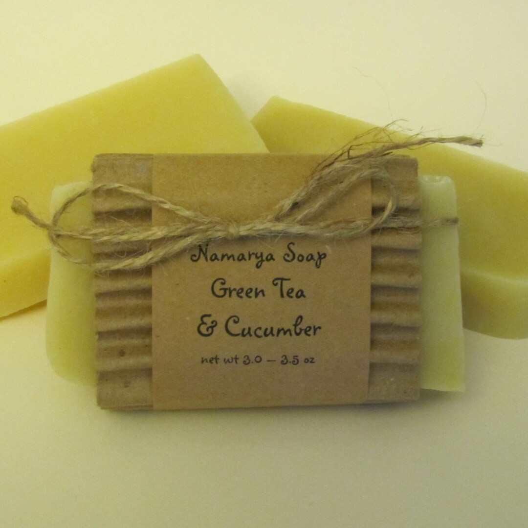 Green Tea & Cucumber Cold Process Soap - Etsy