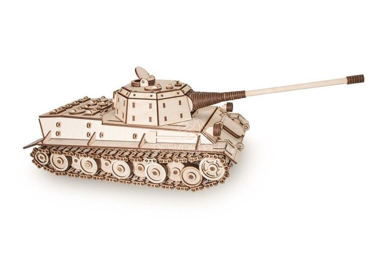 Digital File, Laser Cut Template, Tank Panzer VII Löwe, 3d Wooden ...