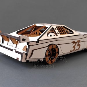 Laser Cut 3D Nascar Car Puzzle: CNC Template (digital File) - Etsy