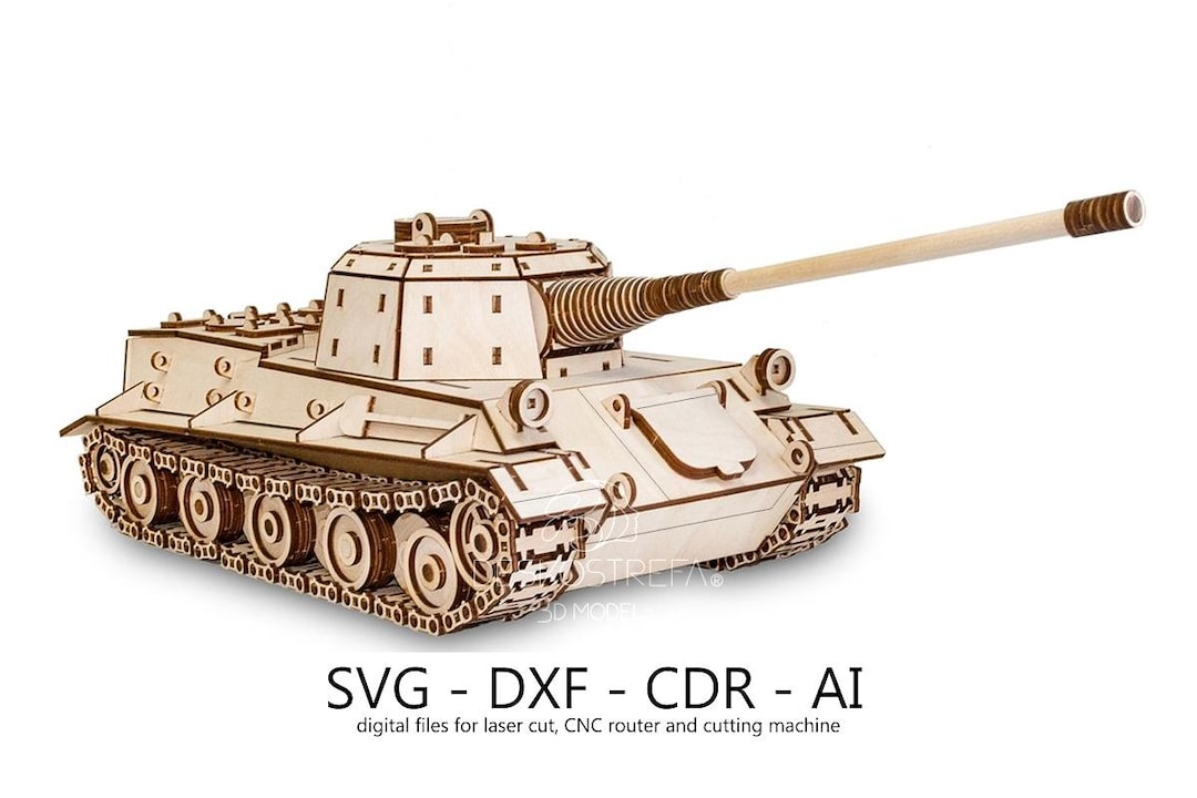 Digital File, Laser Cut Template, Tank - Panzer VII Löwe, 3d Wooden ...