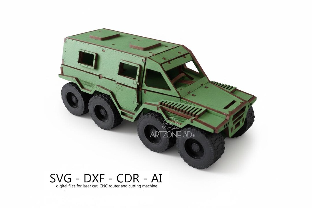 Shaman 8x8 Truck: Laser Cut 3D Wooden Puzzle (digital File) - Etsy ...