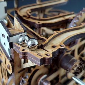 3D Wooden Marble Run Model: Laser Cut Files (SVG, DXF, CDR) - Etsy