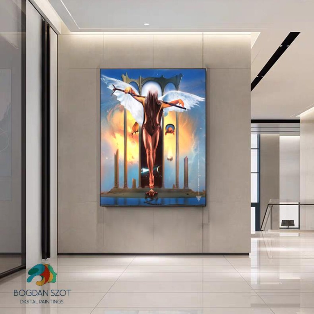 Digital File, Artistic Digital Poster between Faith and Madness High ...