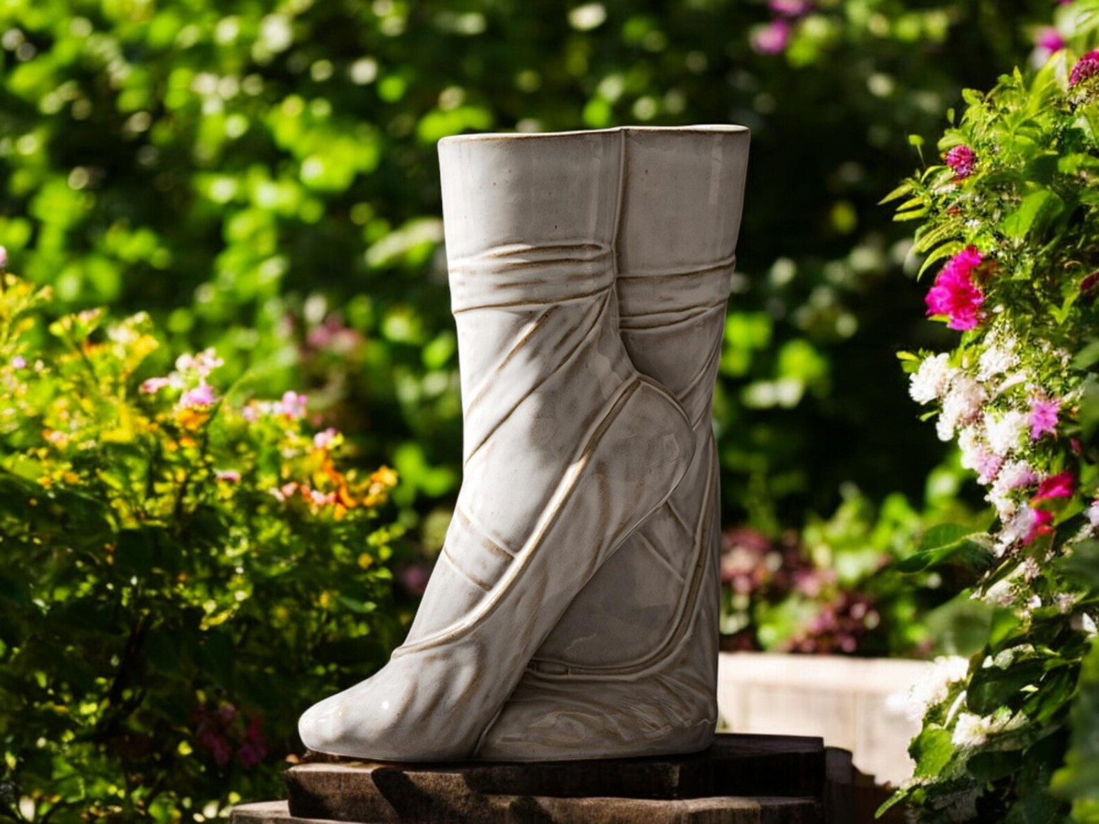 Ballet Shoe Ceramic Planter | Elegant Flower Vase | Perfect Gift for ...