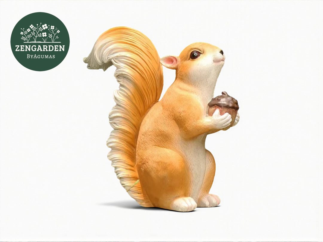 Resin Squirrel Hanging Figurine | Cute Animal Garden Decoration | Mini ...