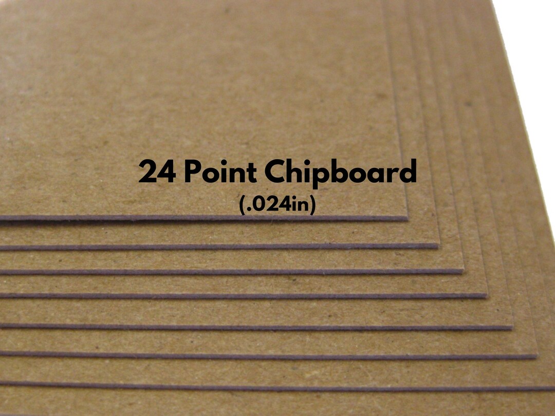 Brown Kraft Chipboard Paper Sheets: 24 Point for Crafts & Scrapbooking ...