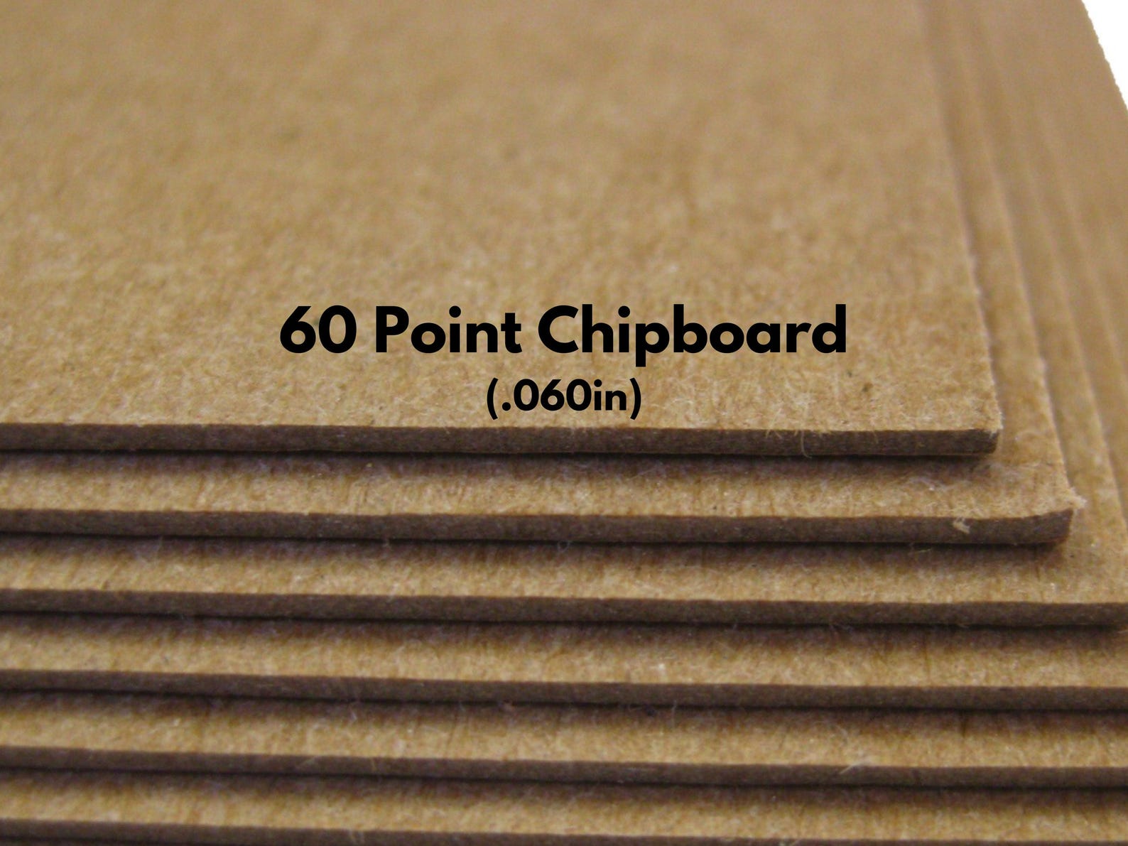 Brown Chipboard Sheets - 60 Point (.060in) Medium Weight Kraft Chip ...
