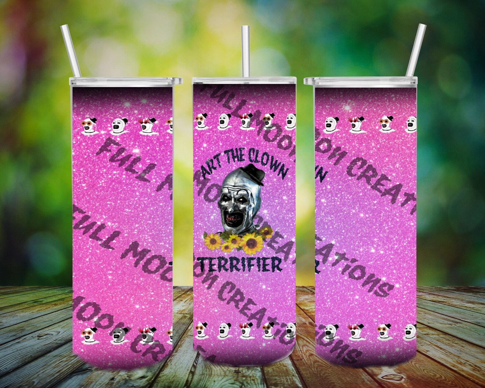 Art the Clown Terrifier Print for Cups or Other Projects Pretty Pink ...