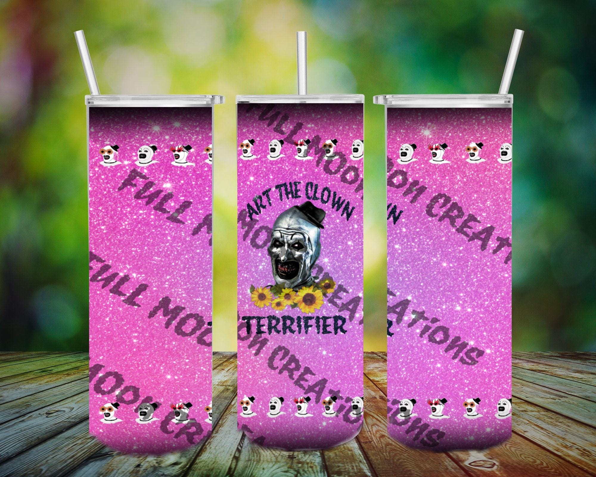 Art the Clown Terrifier Print for Cups or Other Projects Pretty Pink ...