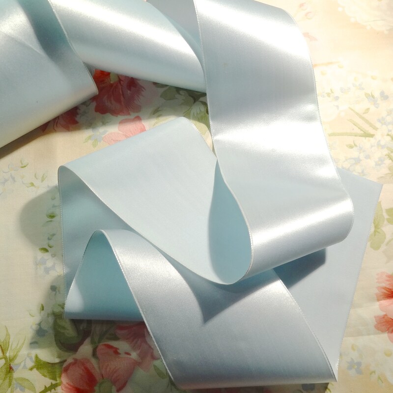 Blue Silk Ribbon - Etsy