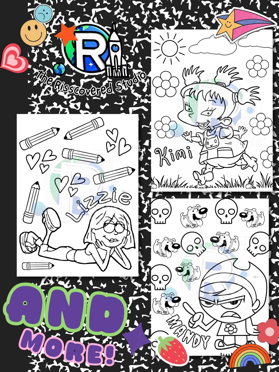 Nostalgia Babes | Color Your Faves – Complete Y2K Girl Vibes Coloring ...