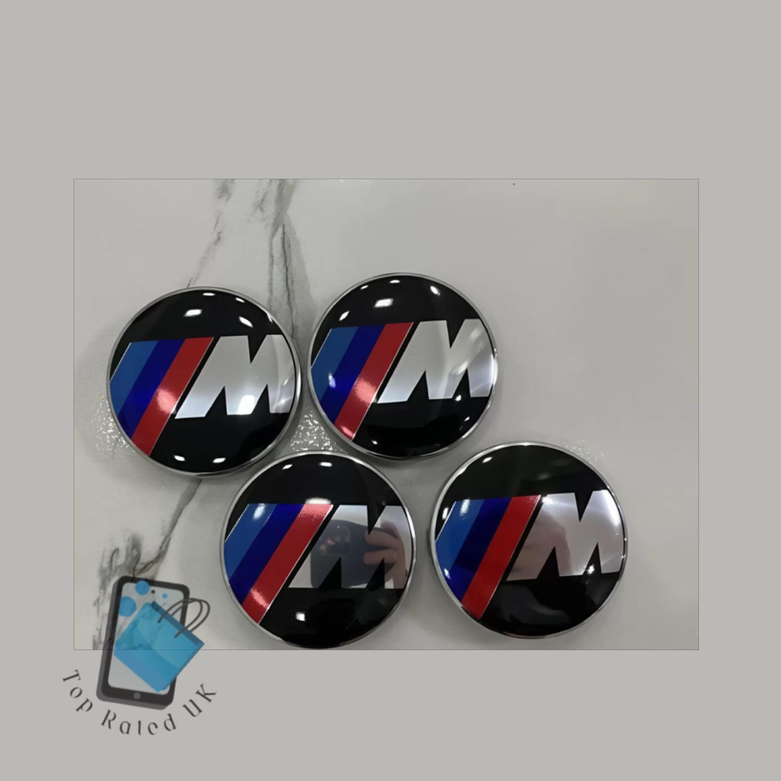 Set of 4 M Power BMW Alloy Wheel Centre Caps 68mm - Etsy