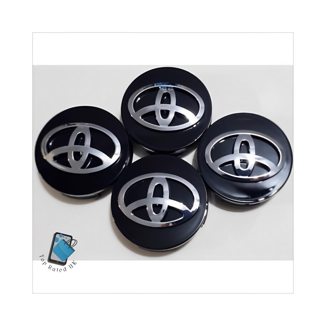 Set of Toyota Black Wheel Rims Center Caps 62mm - Etsy