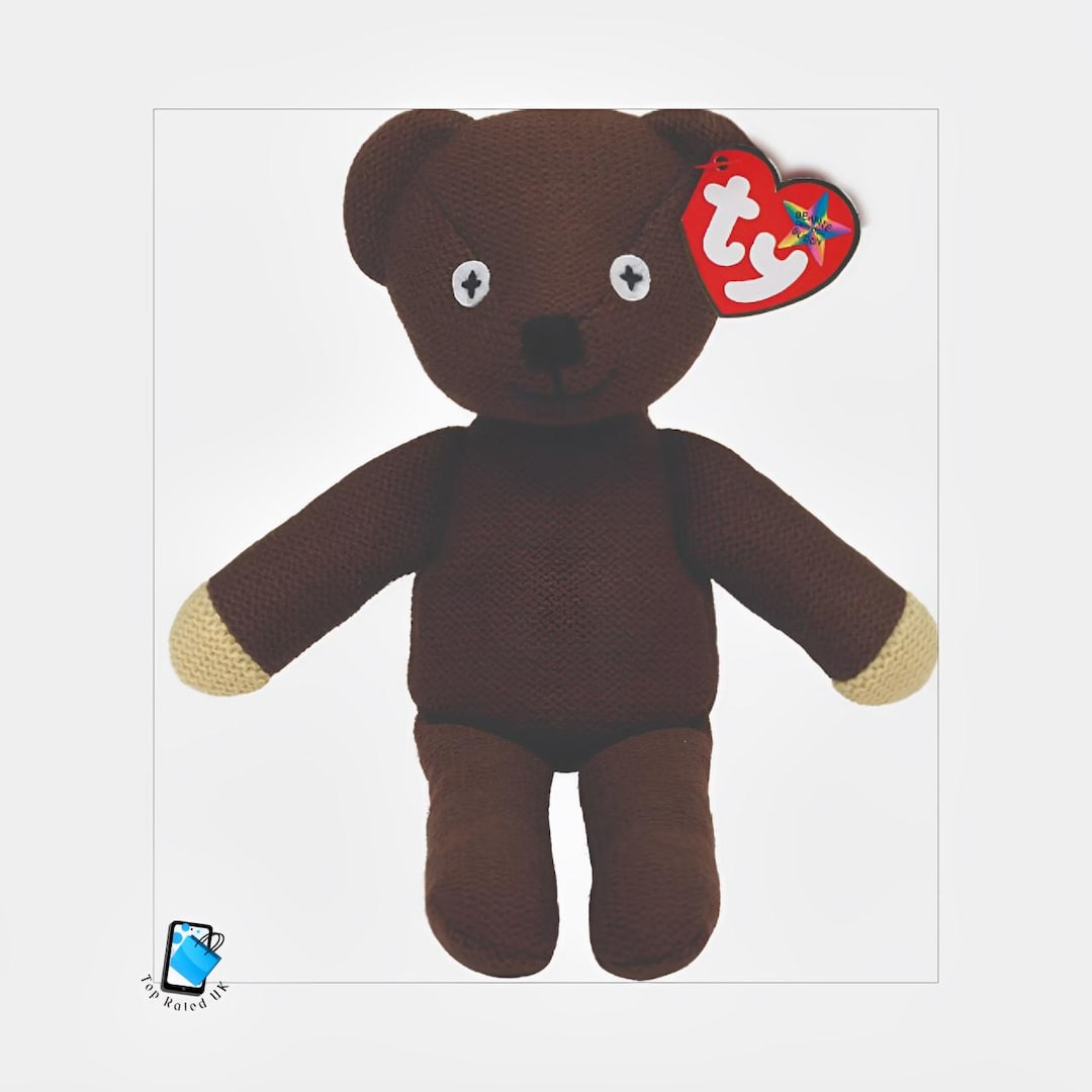 Ty Beanie Babies Mr Bean Teddy 8 Plush Soft Toy - Etsy