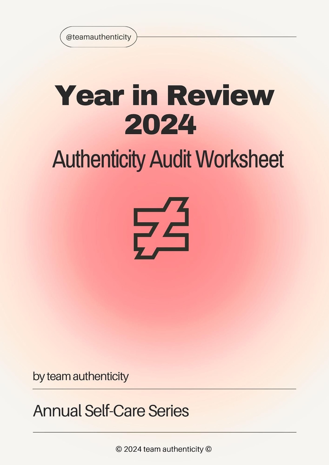Year in Review 2024 Authenticity Audit Worksheet - Etsy