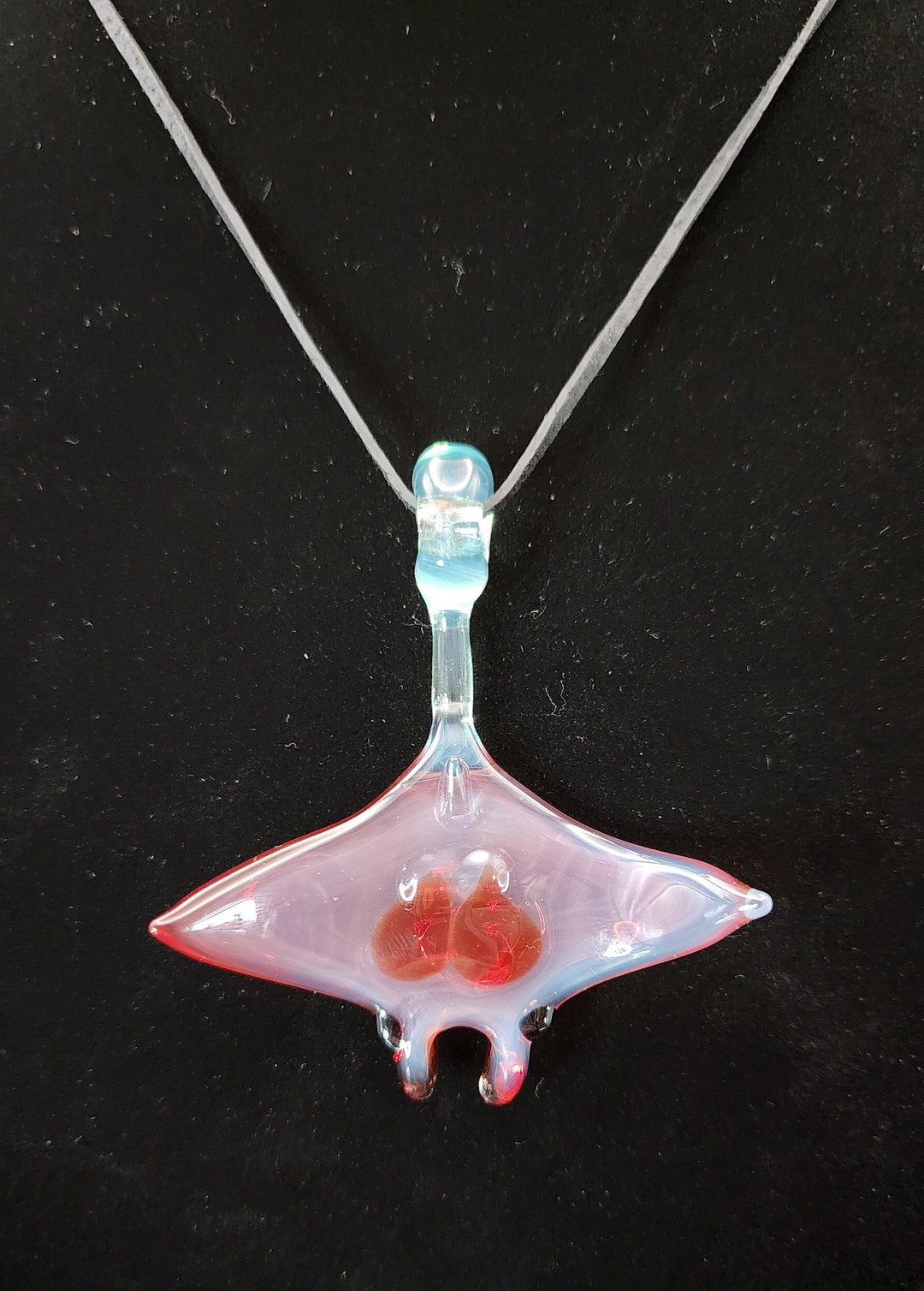Handmade Glass Manta Ray Stingray Pendant - Etsy