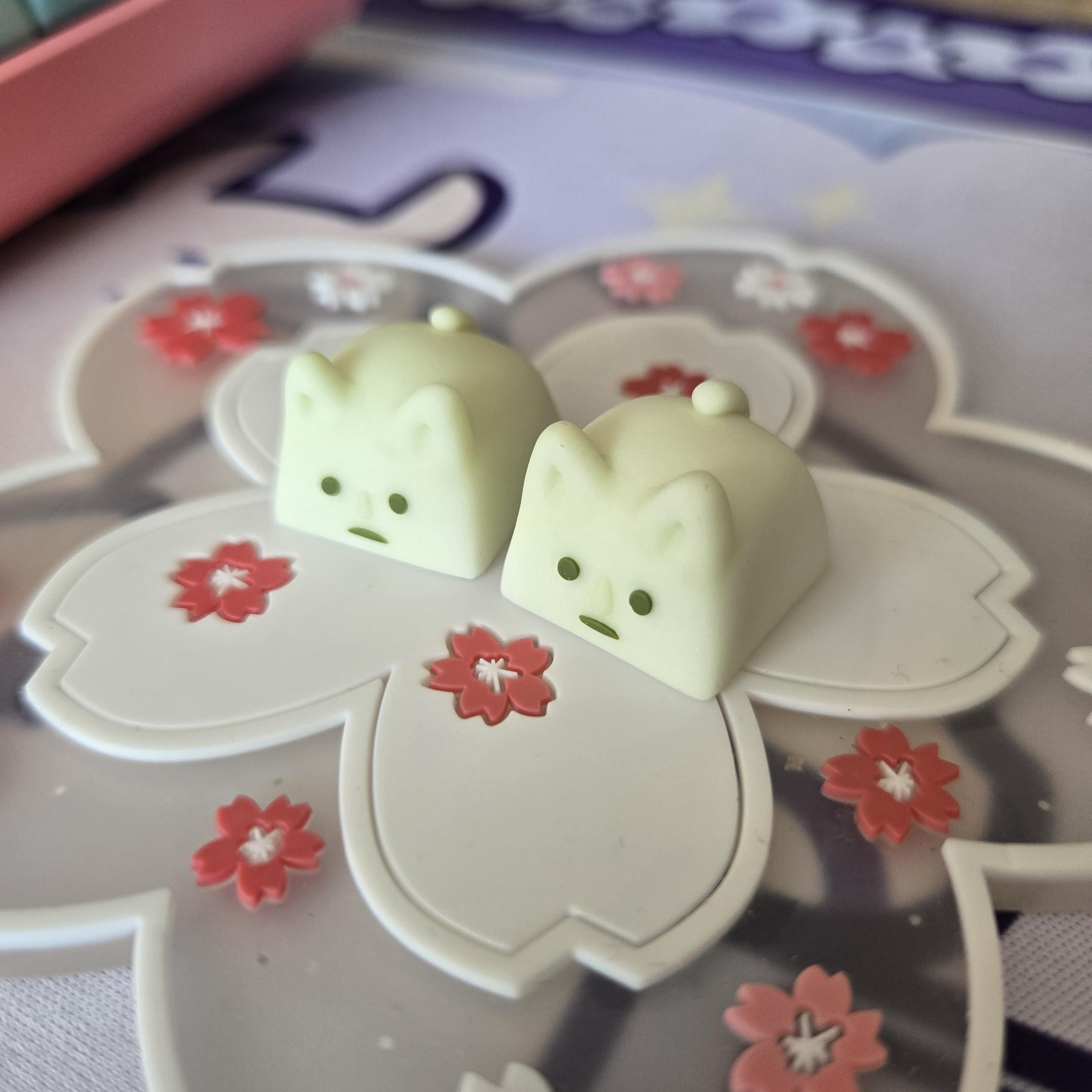 Smiski Cat Keycap | Smiski Kitty Artisan Keycap | Keycap for Keyboard ...