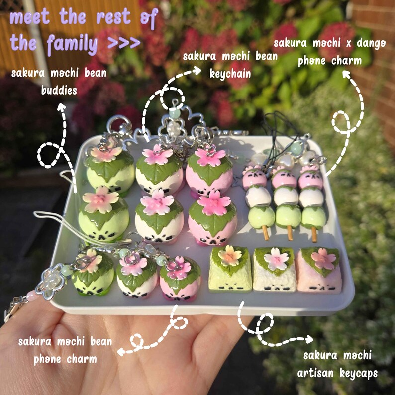 Sakura Mochi Artisan Keycaps - Etsy