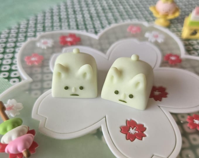 Smiski Cat Keycap | Smiski Kitty Artisan Keycap | Keycap for Keyboard ...