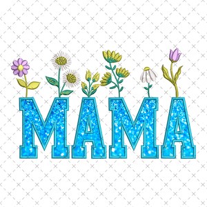 Mama Flower Applique Embroidery Design, Mama Arched Outline File for ...