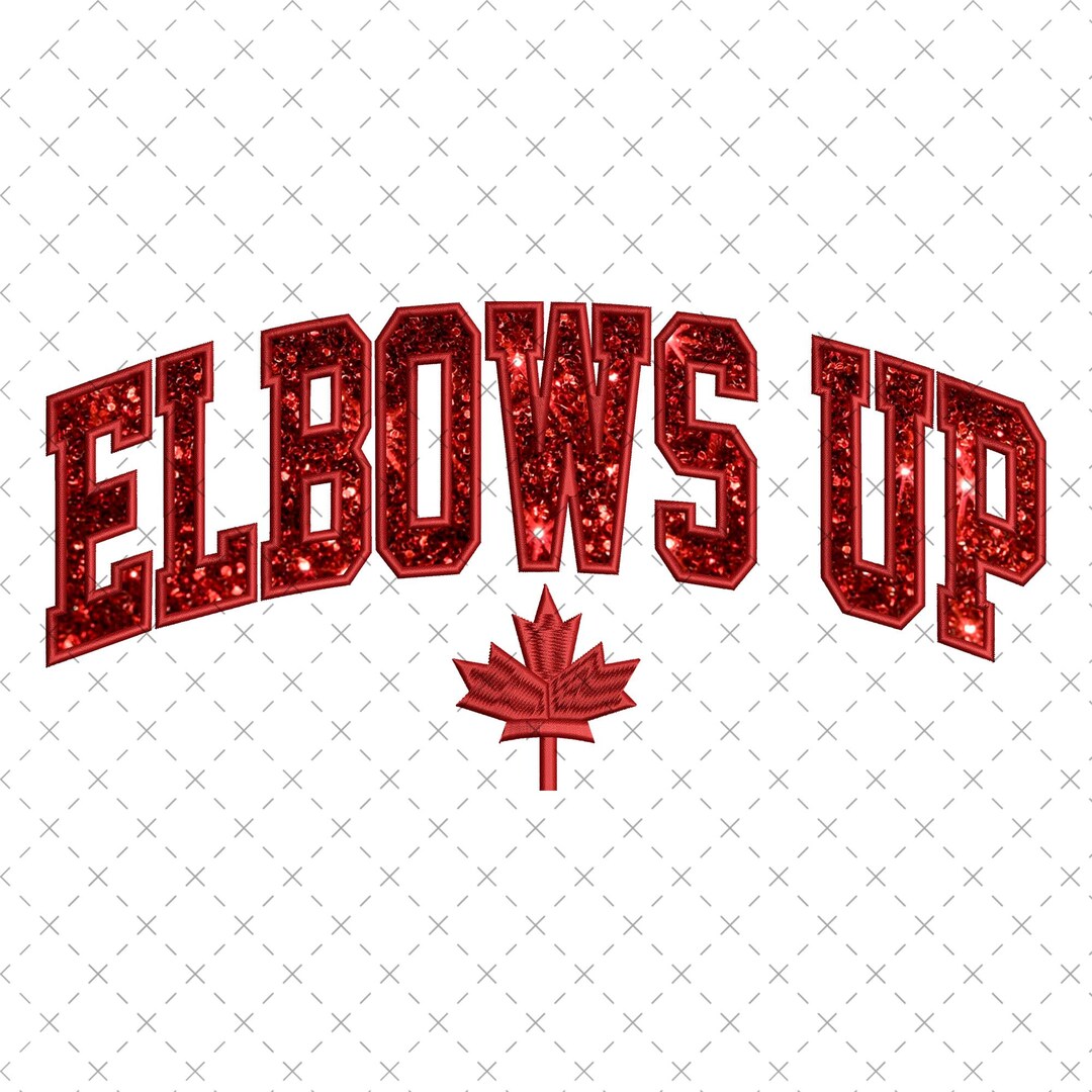 Elbows up Applique Embroidery Design, Canadian Liberal Outline File for ...