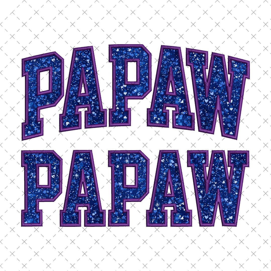 Papaw Applique Embroidery Design | Satin Stitch Papaw Embroidery | Machine Embroidery Sign ...