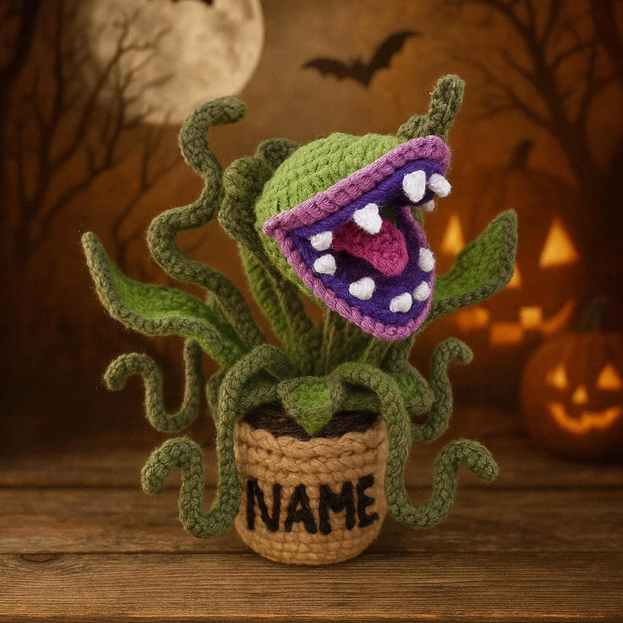 Crochet Venus Flytrap Plush: Handmade Carnivorous Plant Toy - Etsy