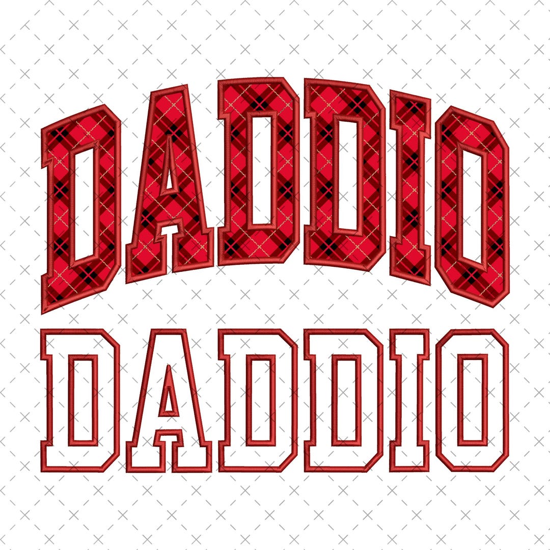 Daddio Applique Embroidery Design | Father's Day Embroidery Gift ...