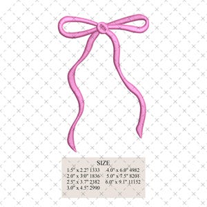 Mini Bow Machine Embroidery Design: Satin Stitch Bows (digital File) - Etsy
