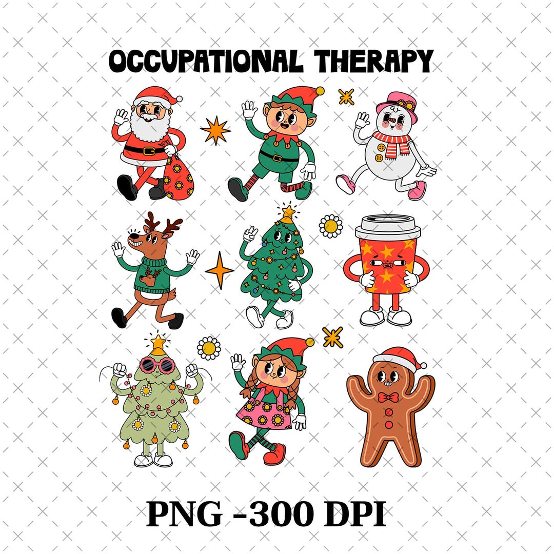 Occupational Therapy Christmas Png OT Christmas Design Christmas Trees ...