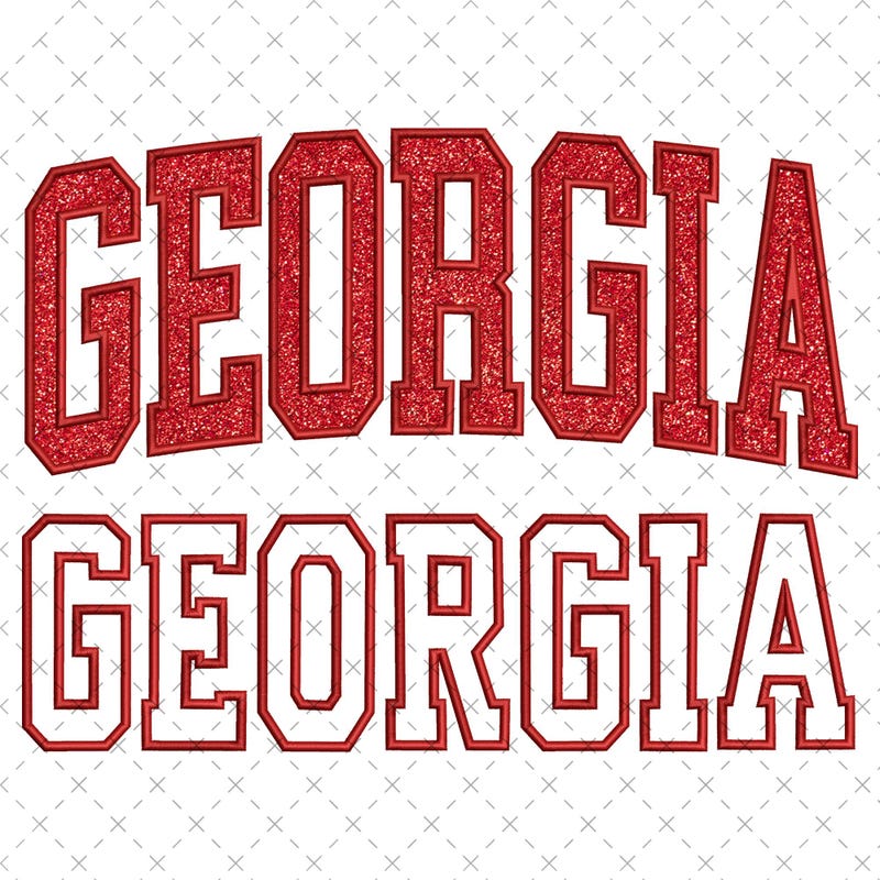 Uga Applique File - Etsy