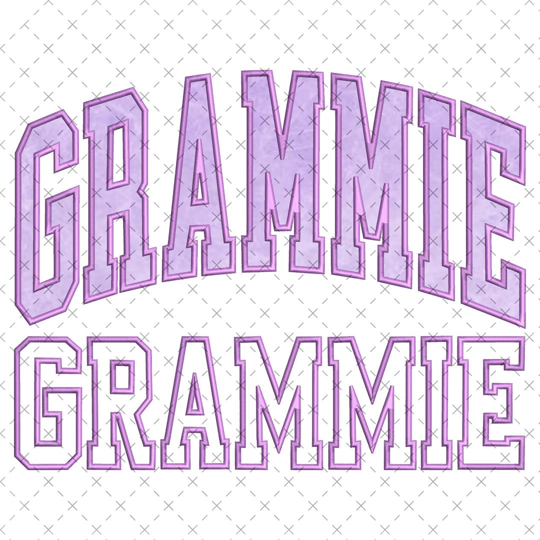 Grammie Applique Embroidery Design | Satin Stitch Mother's Day ...