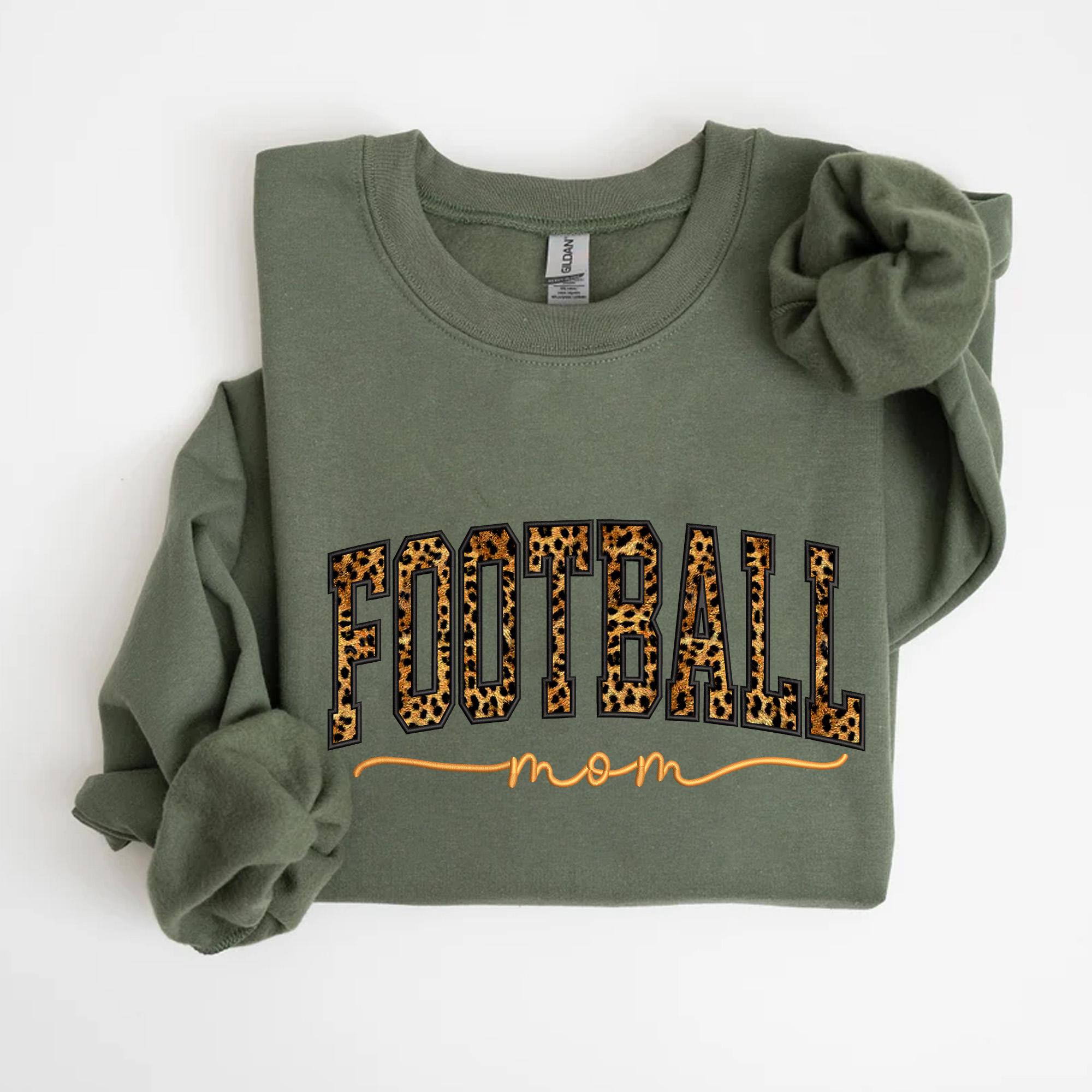 Football Mom Applique Embroidery Design, Mother’s Day Machine ...