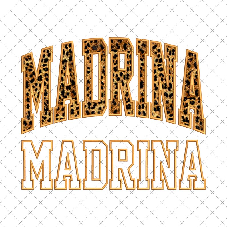 Madrina Applique Embroidery Design: Godmother Gift (instant Download ...