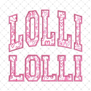 Lolli Applique Embroidery Design | Satin Stitch Mother's Day Embroidery ...