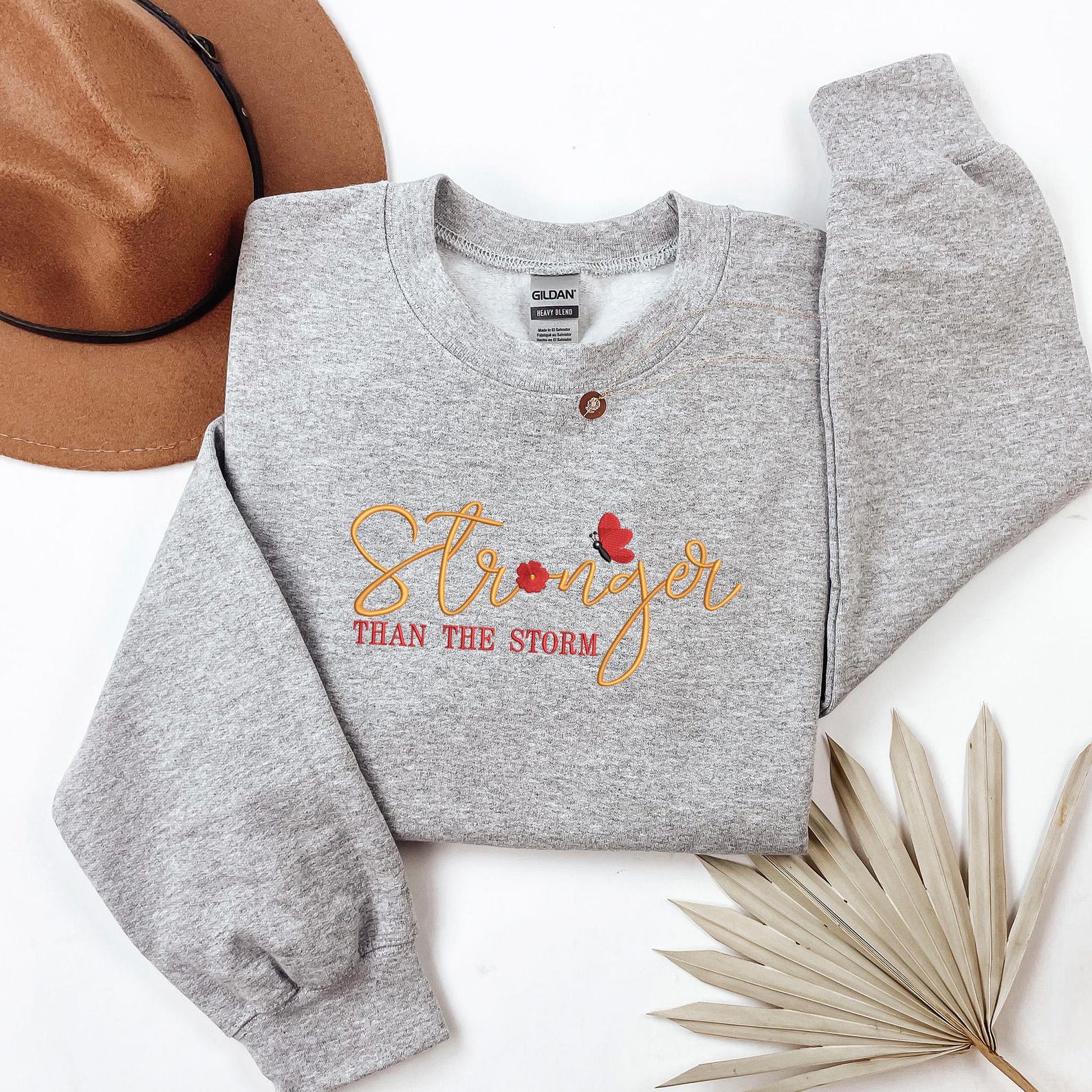 Stronger Than the Storm Embroidery Design | Digital Pattern | Instant ...