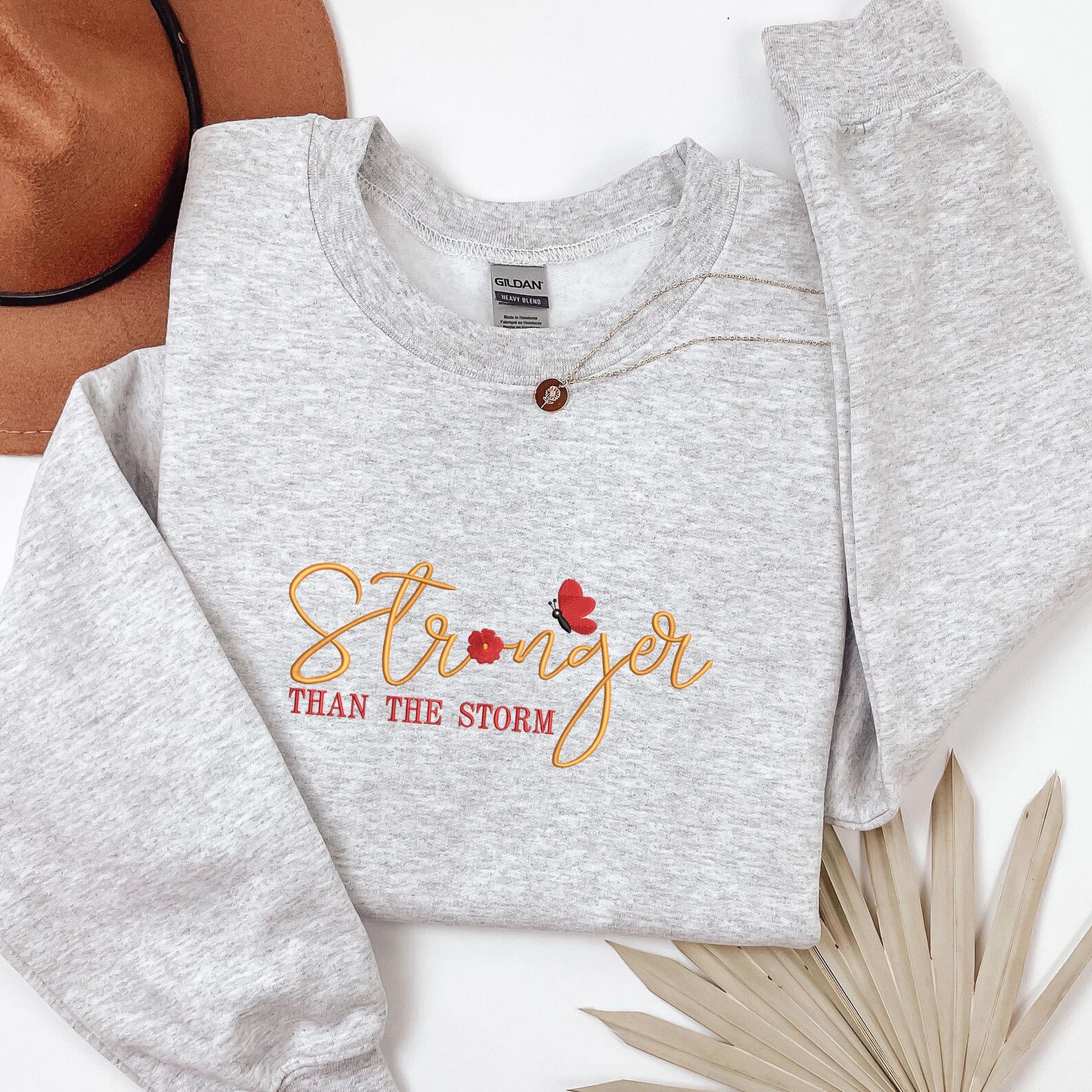 Stronger Than the Storm Embroidery Design | Digital Pattern | Instant ...
