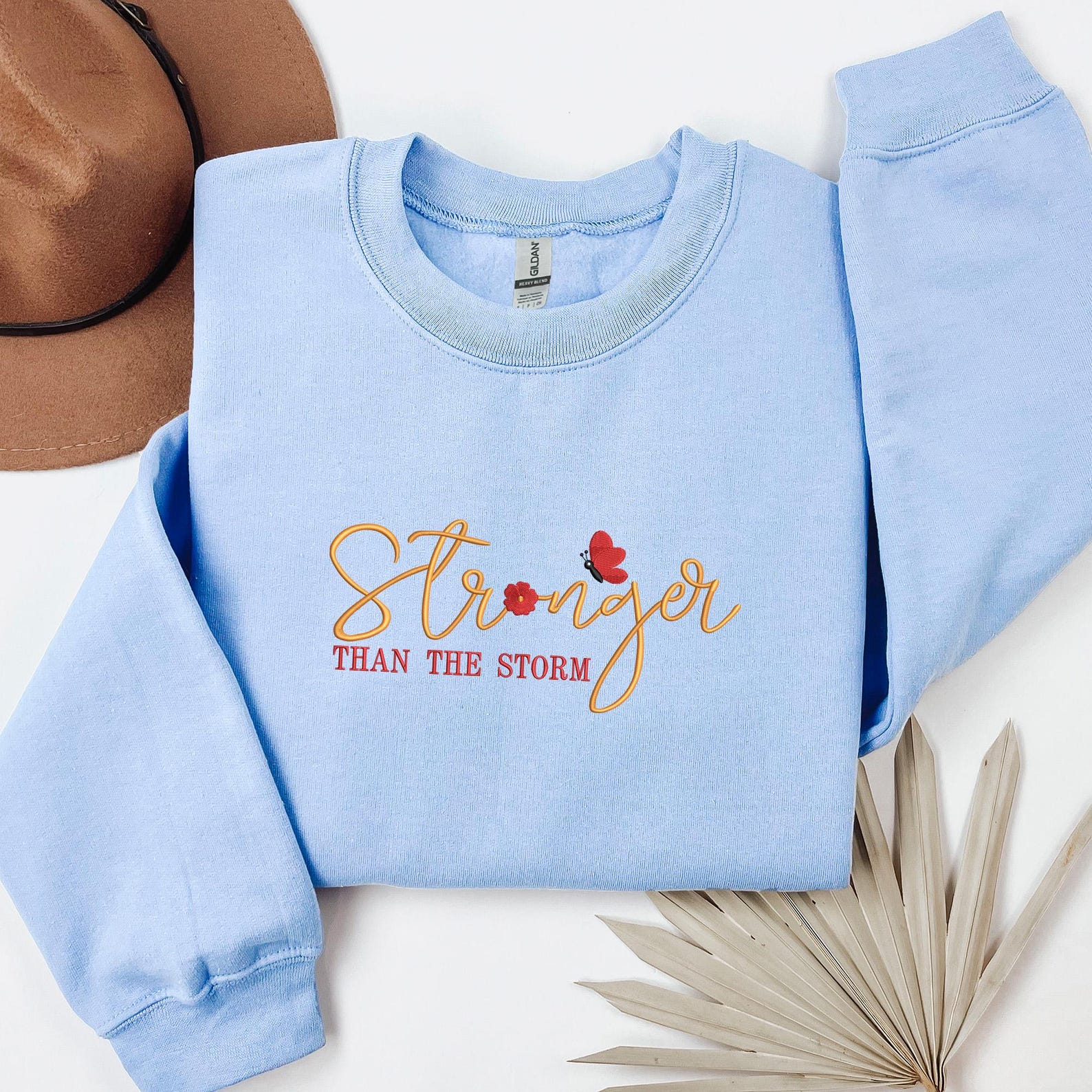 Stronger Than the Storm Embroidery Design | Digital Pattern | Instant ...