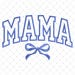MAMA Applique Embroidery Design | Ribbon Bow Arched Mama Applique ...