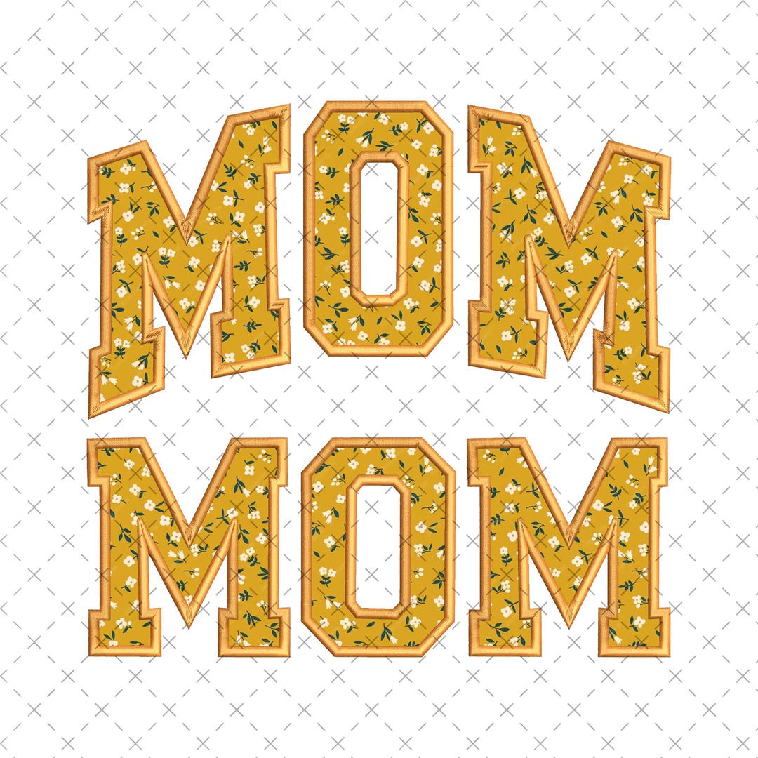 Mom Applique Embroidery Design, Mom Arched Outline File for Machine ...