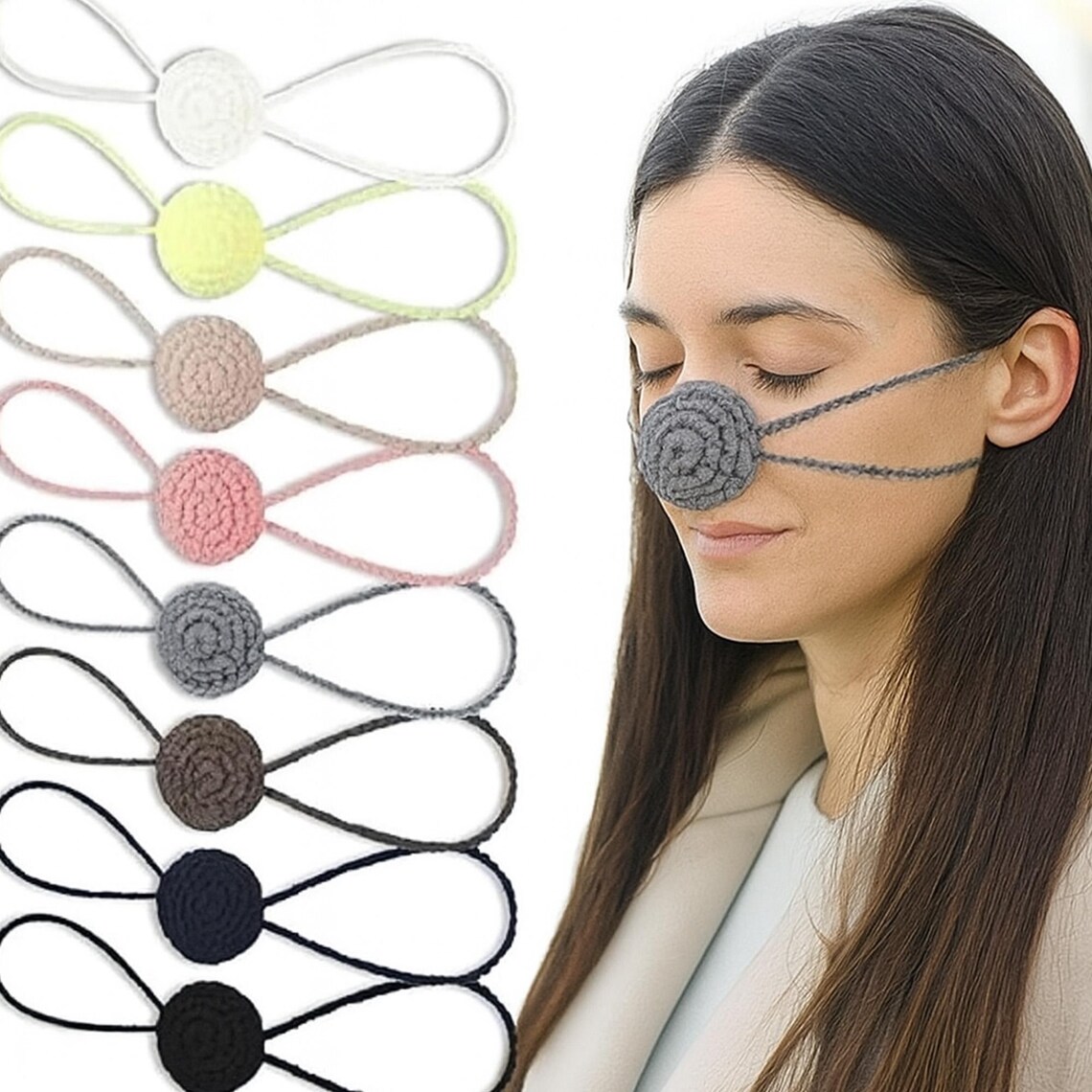 Nose Warmer, Nose Muff, Nose Hat | Handmade Crochet Nose Cover for ...