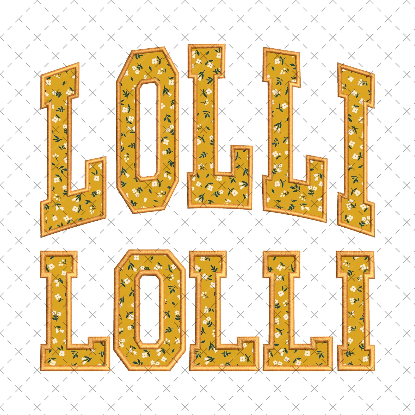 Lolli Applique Embroidery Design | Satin Stitch Mother's Day Embroidery ...