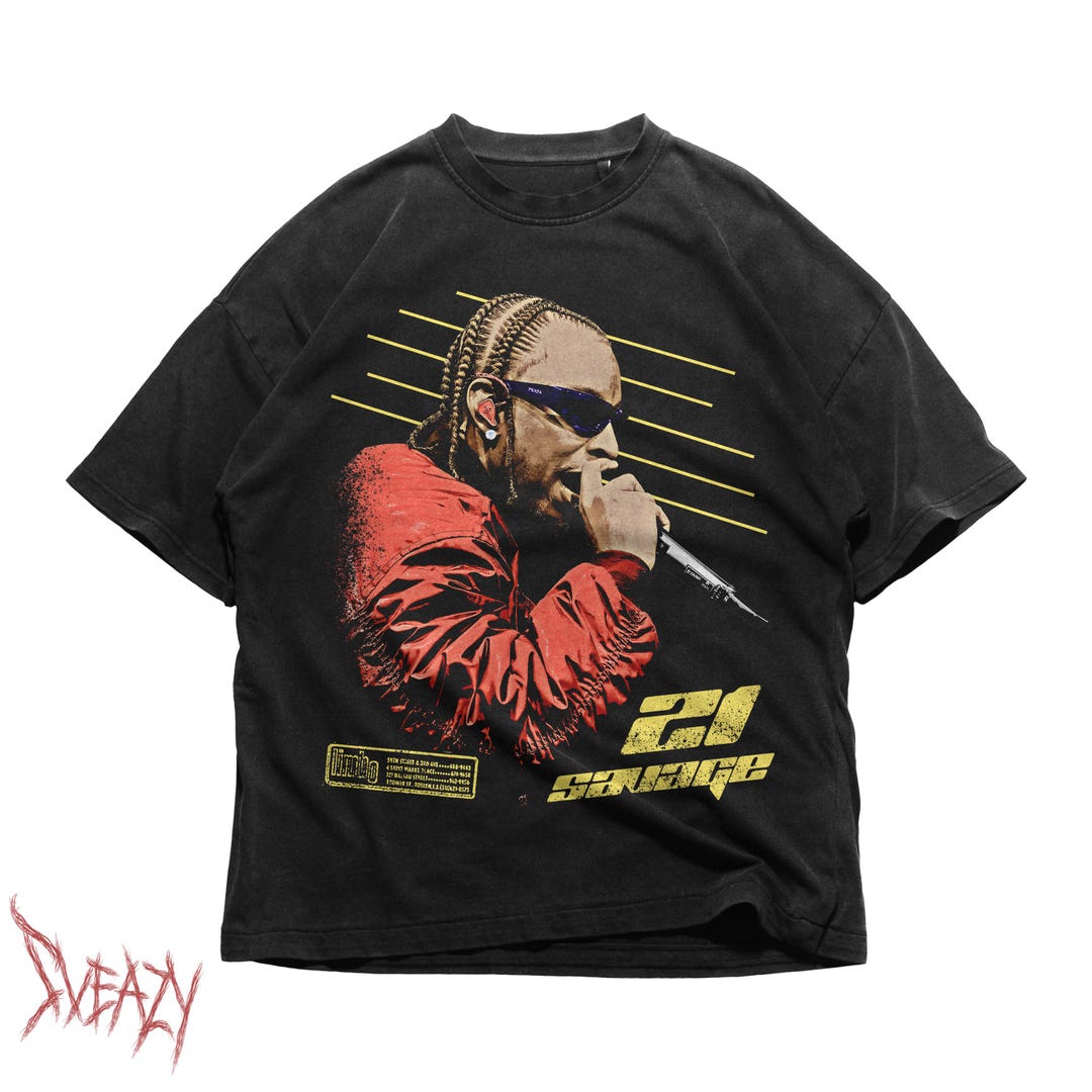 21 Savage SHIRT 90s Retro Rap Tee Bootleg Rap Tee Vintage 90s Rap Tee ...