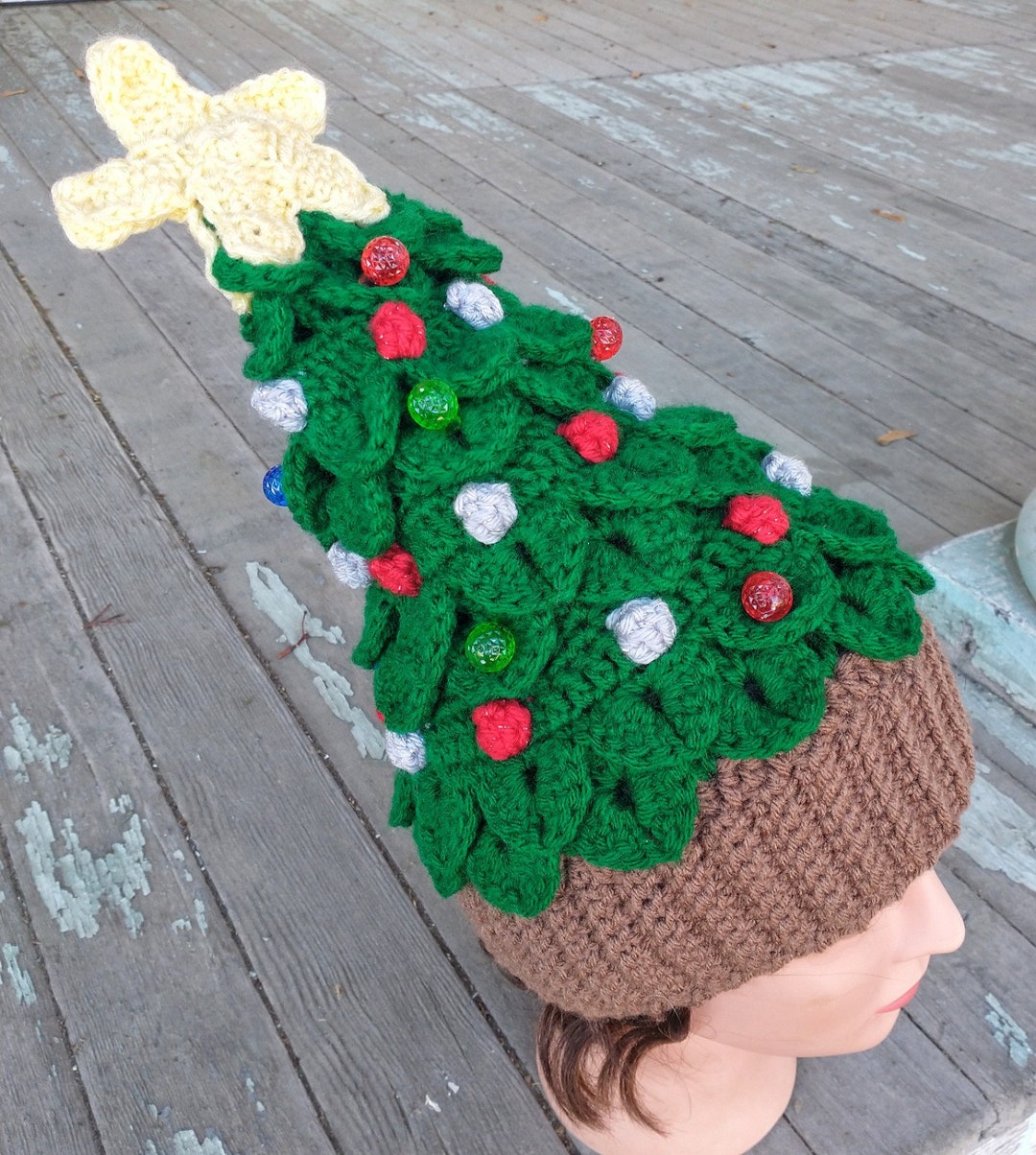PDF Pattern Only--christmas Tree Hat, Spruced up for Christmas Hat ...