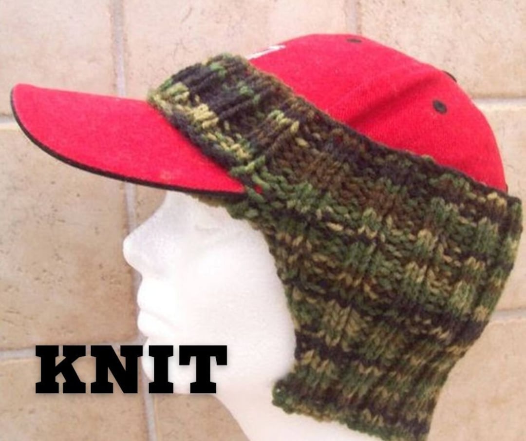 PDF Pattern Only--baseball Cap Ear Warmer, Knitted - Etsy