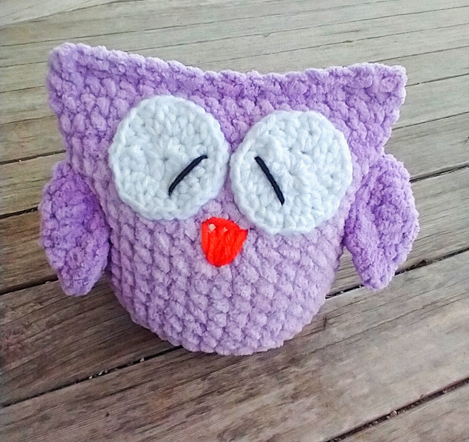 PDF Pattern Only: Sleepy Owl Plushie Crochet Pattern, Owl Plushie ...