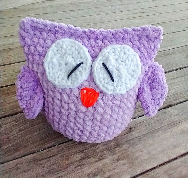 PDF Pattern Only: Sleepy Owl Plushie Crochet Pattern, Owl Plushie ...