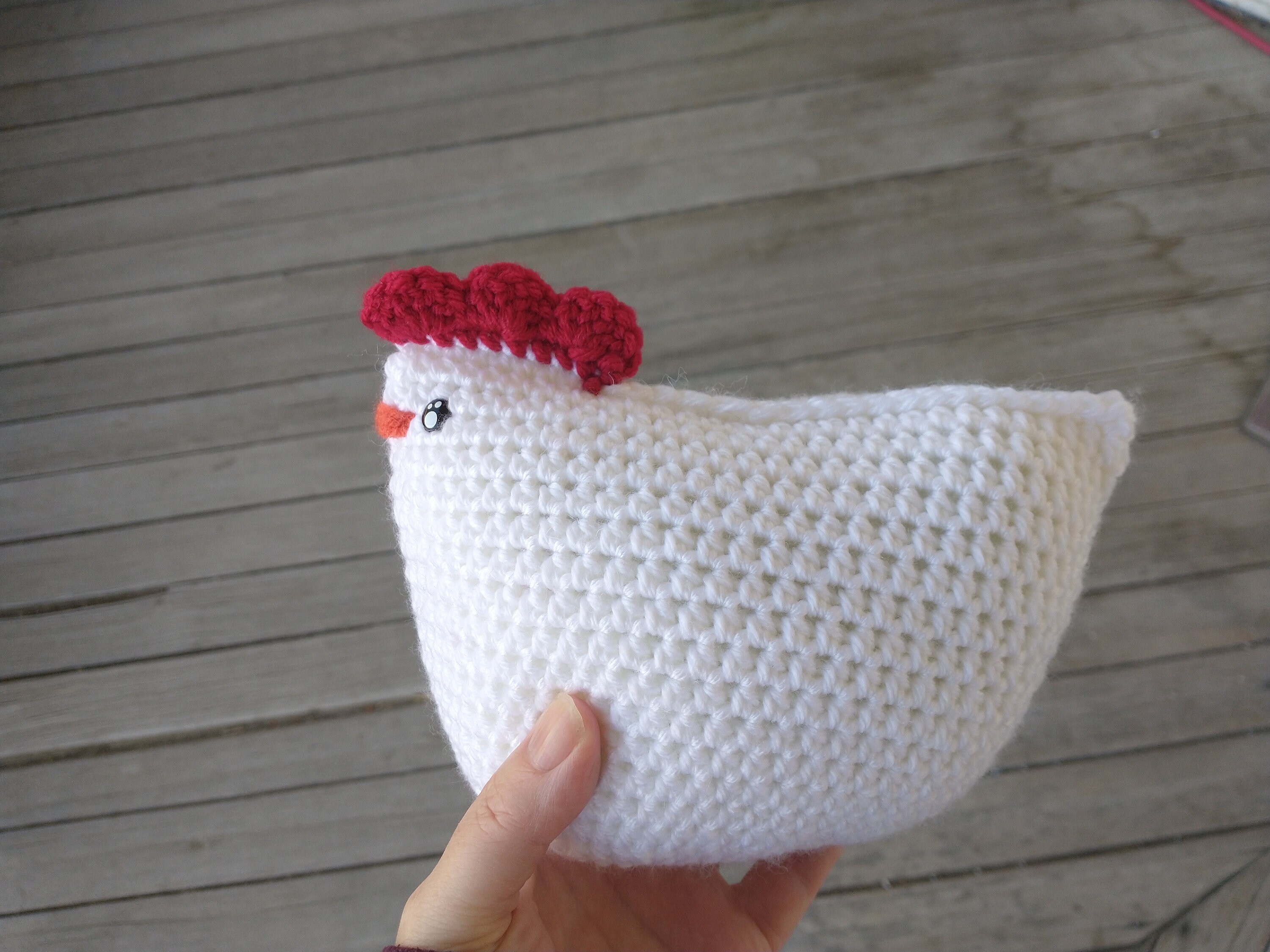 PDF Pattern Only: Leghorn Chicken Crochet Pattern, Chicken Plushie ...
